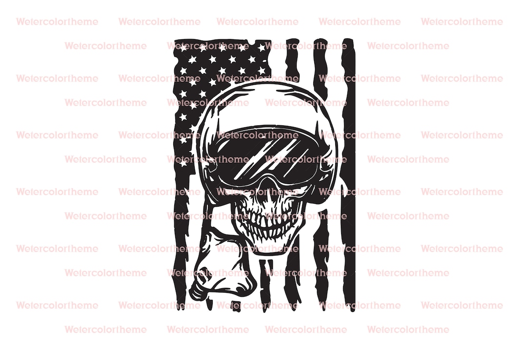 US Fighter Pilot Skull SVG,US Air Force Clipart,military Aviator Svg ...