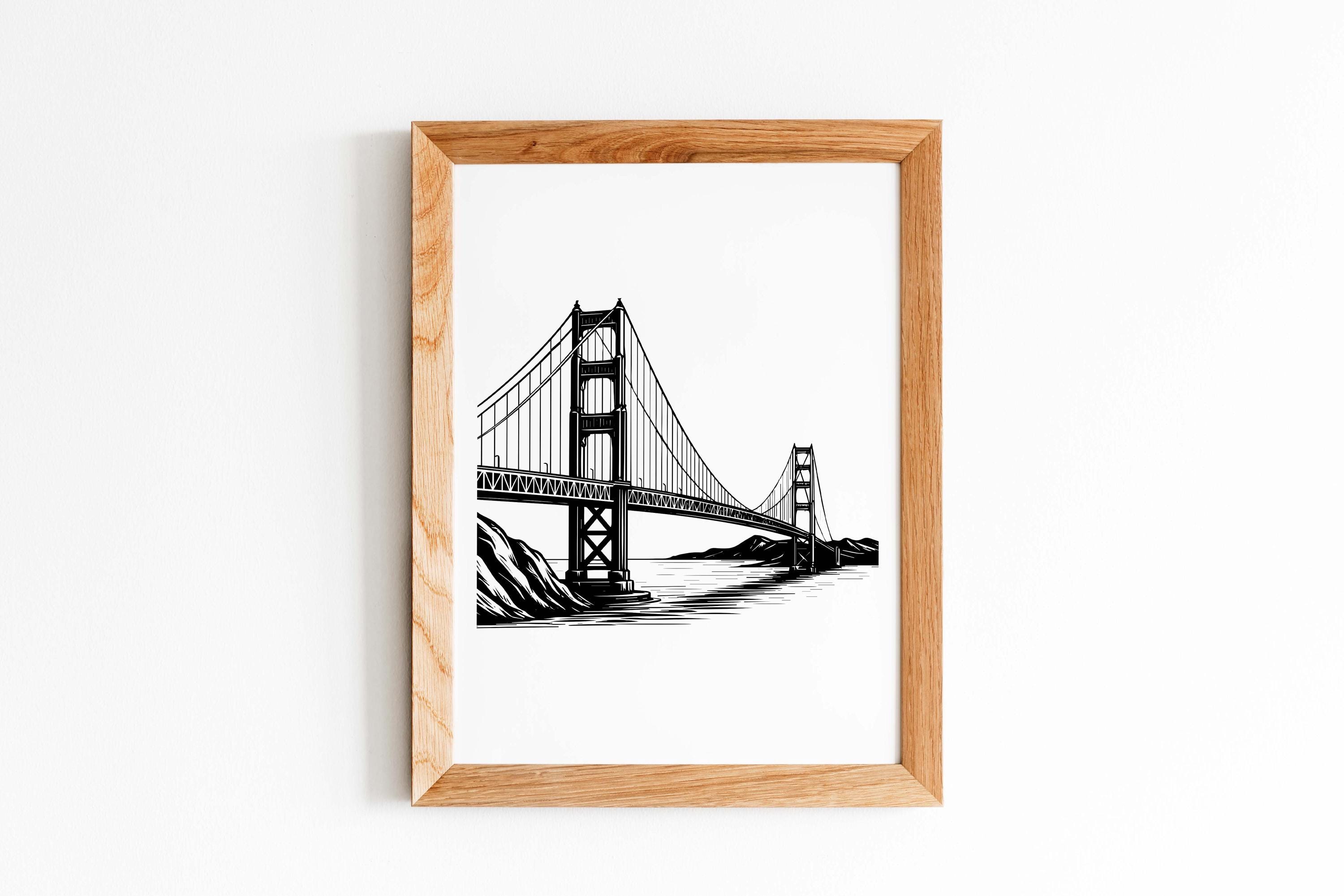 Golden Gate Clipart,golden Gate Bridge Svg,golden Gate Svg,golden Gate ...