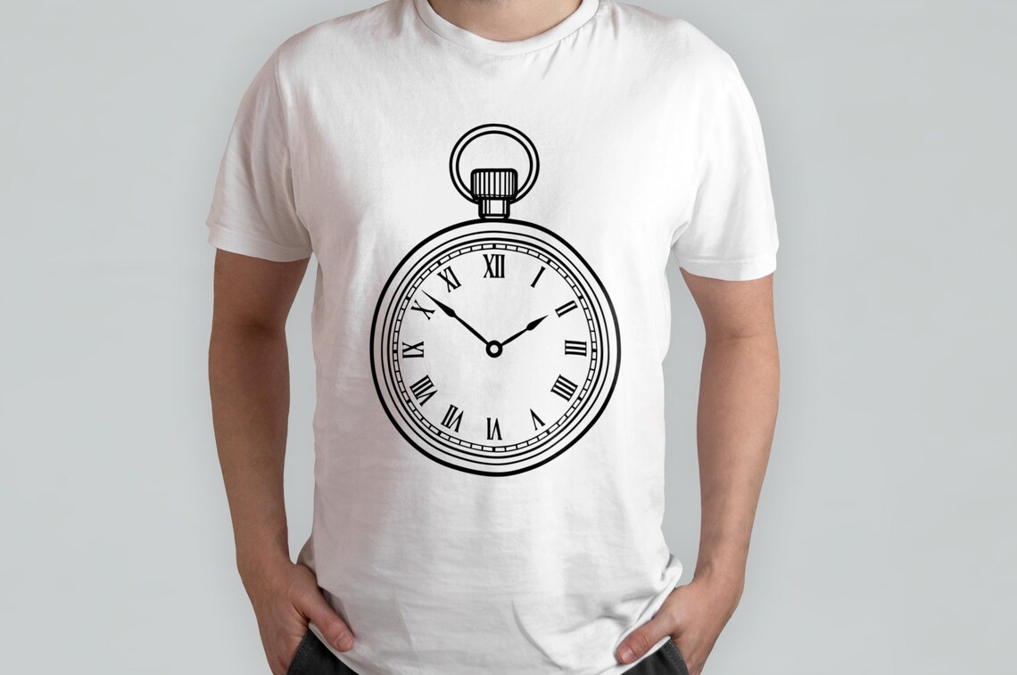 Pocket Watch Svg,pocket Watch Line Art Svg,pocket Watch Clipart Svg ...