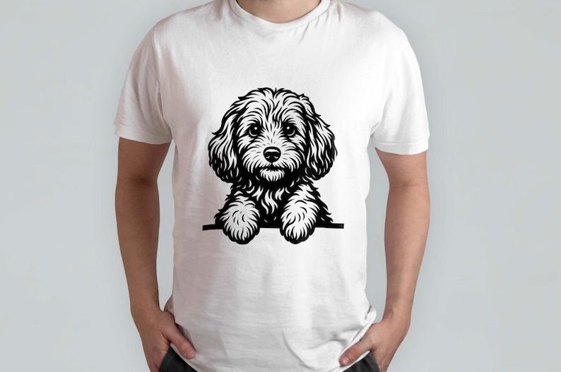 Peeking Cavapoo Svg,cavapoo Face Clipart,cavapoo Svg,cute Cavapoo Svg ...