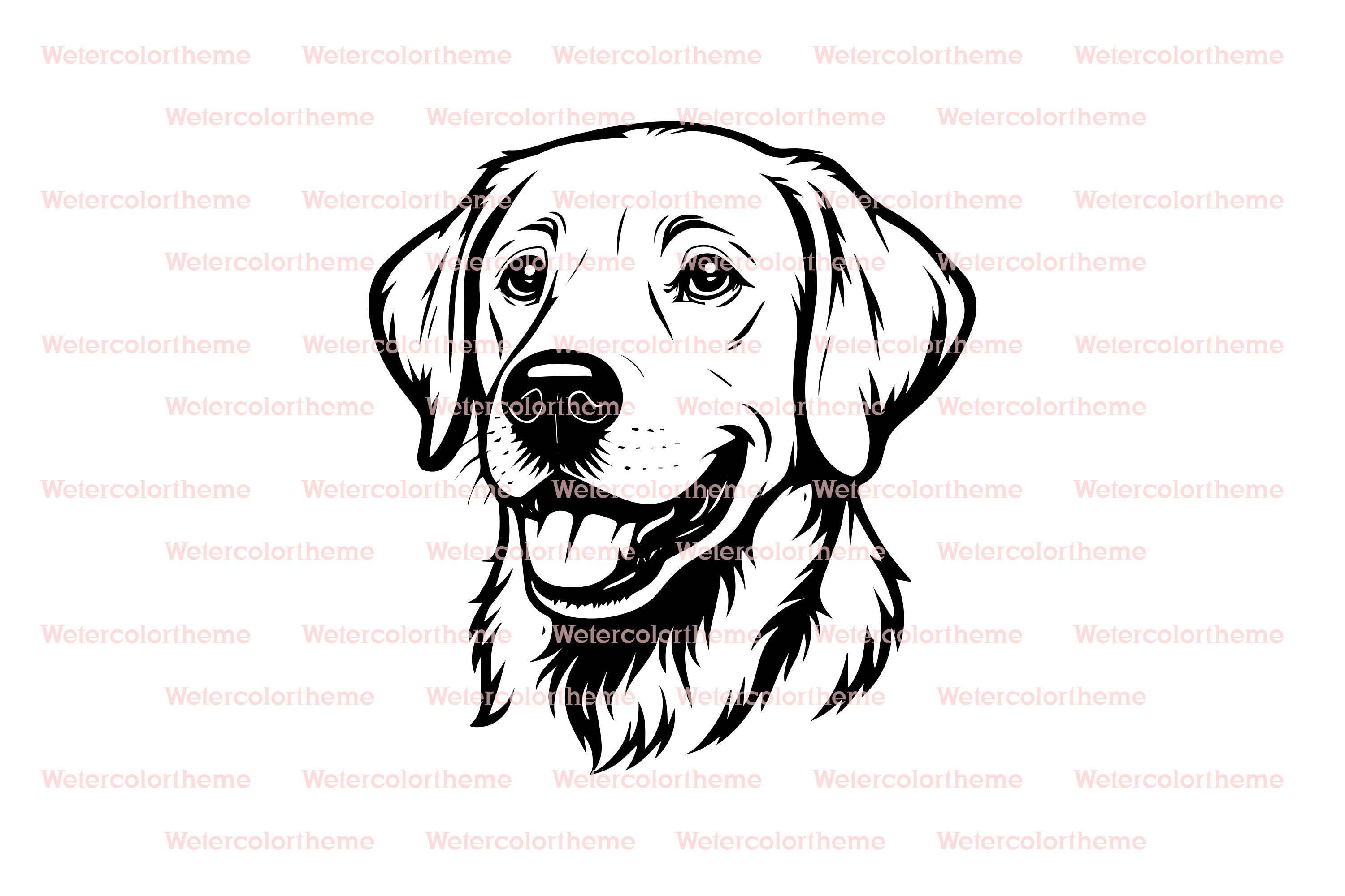 Black Lab Silhouette Head,labrador Head Svg,retriever Face Svg,black ...