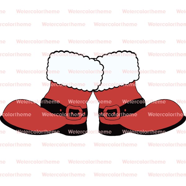 Santa Shoes - Etsy