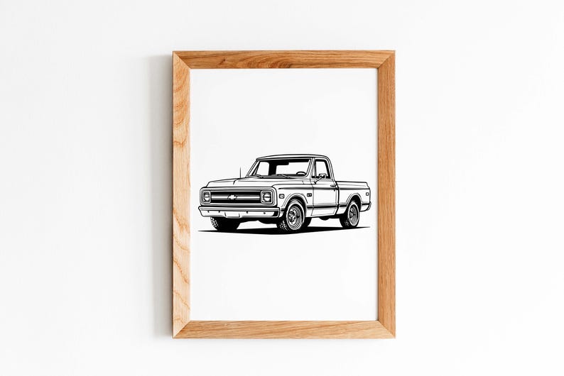 Chevrolet C10 Svg,chevy C10 Svg,chevy C10 Dxf,chevy C10 Truck Svg,c10 ...