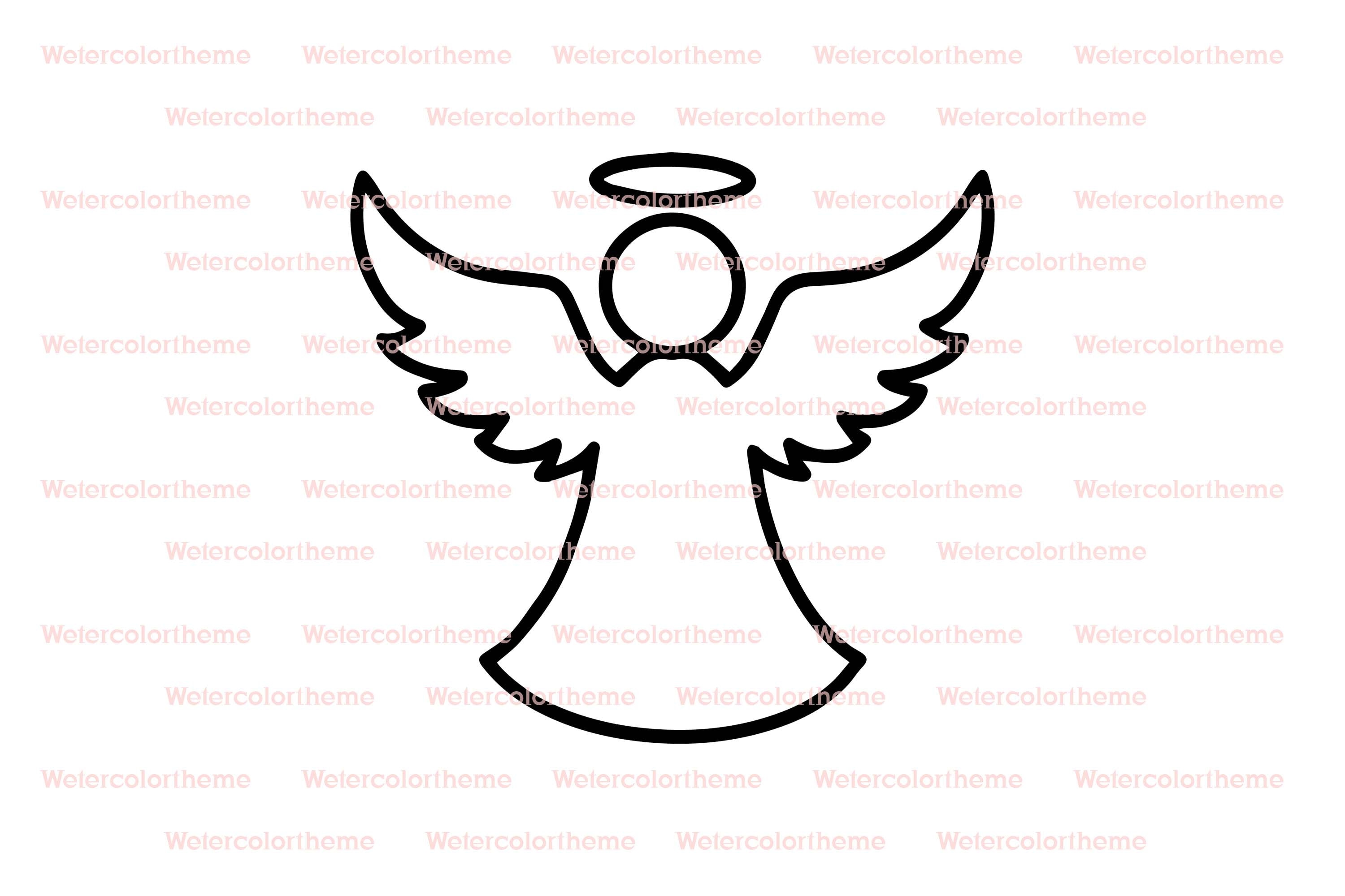 Angel Svg,angel Vector,angel Clipart,angel Svg File,angel Dxf,angel ...