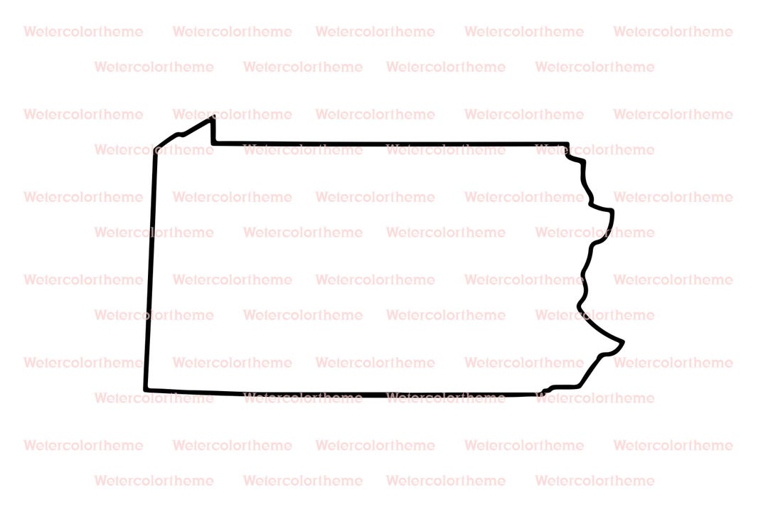 Pennsylvania Map Outline Svg,pennsylvania Map Svg,pennsylvania Map ...