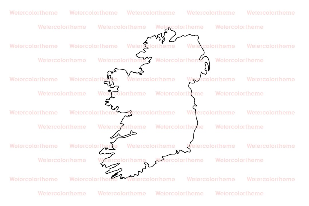 Ireland Outline Svg,ireland Map Png,ireland Map Clipart,ireland Map ...