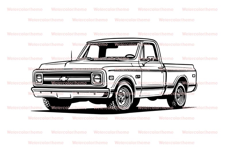 Chevrolet C10 Svg,chevy C10 Svg,chevy C10 Dxf,chevy C10 Truck Svg,c10 ...