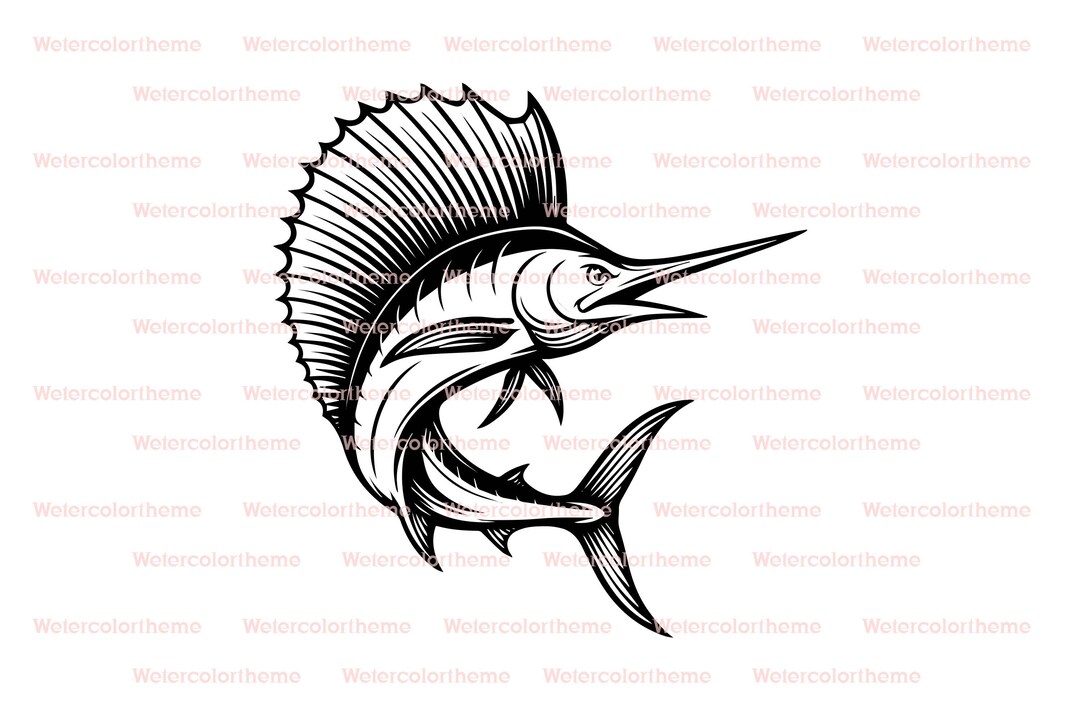 Sailfish Svg,sailfish Clipart,sailfish Vector,sailfish Decal,sailfish ...
