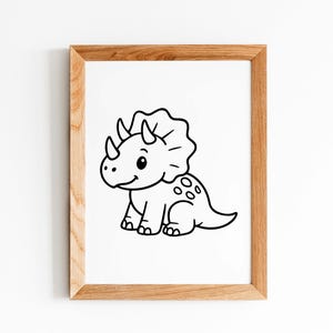 Cute Dinosaur Svg,dinosaur Line Art,dinosaur Clipart,dinosaur Outline ...
