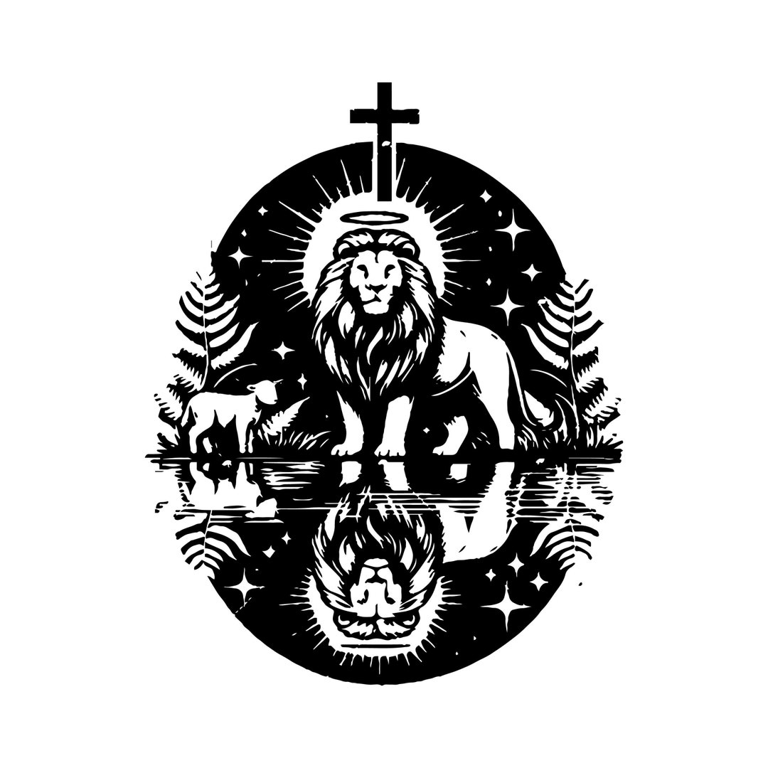 Christian Faith Lion Svgreligious Cross Svgjesus Lion - Etsy