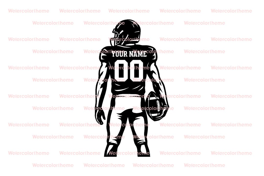 Football Player Svg,football Player Clipart,football Player Dxf ...