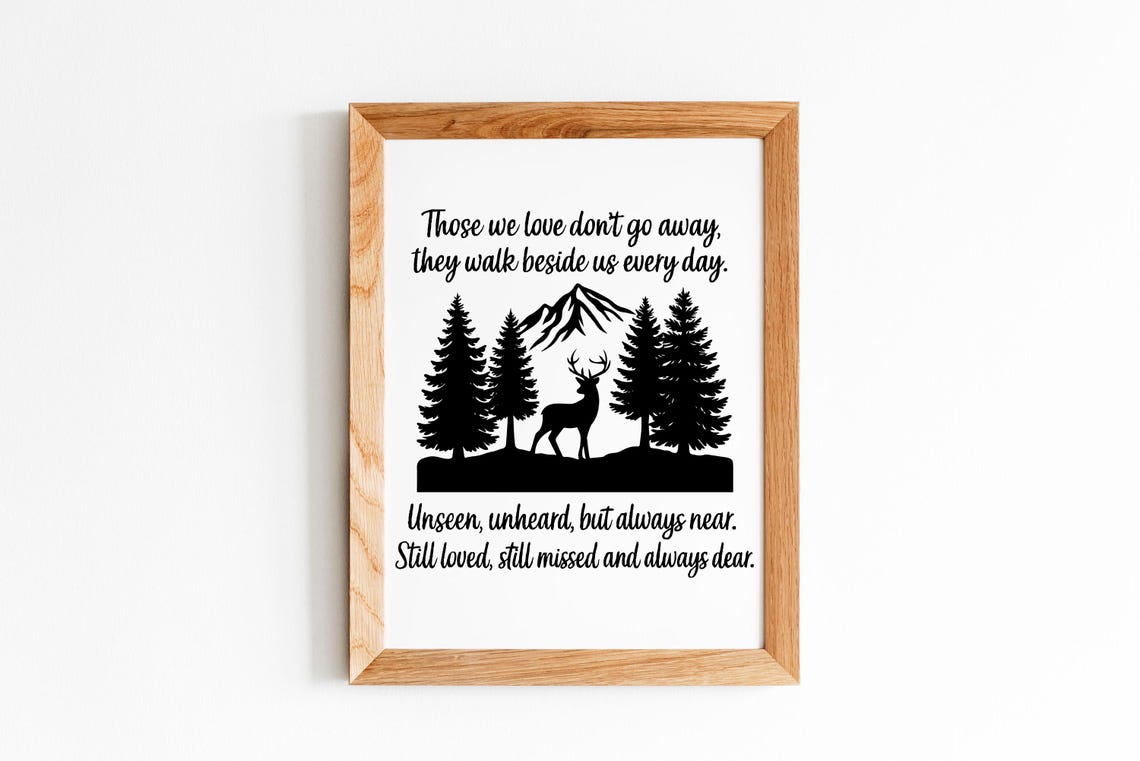 Deer Memorial Svg,deer Hunting Memorial Svg,hunting Memorial Svg,in ...
