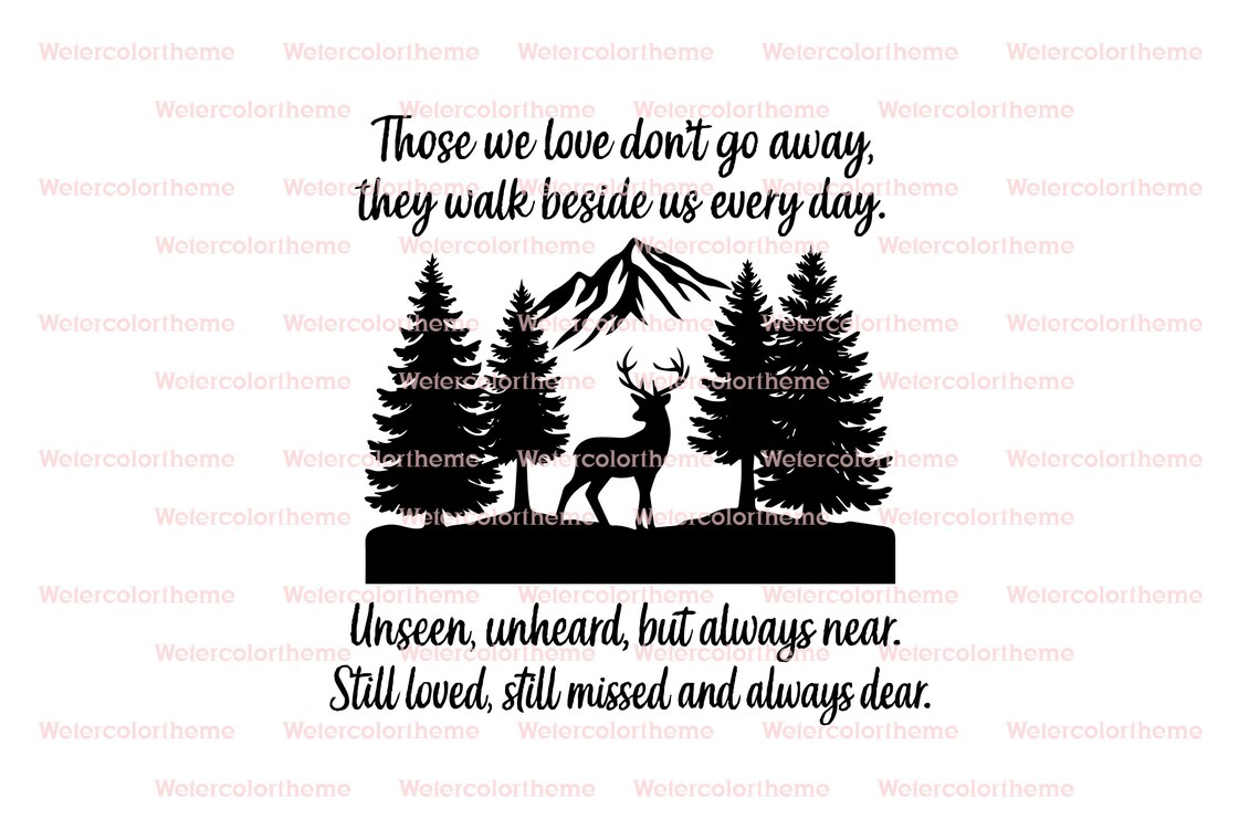 Deer Memorial Svg,deer Hunting Memorial Svg,hunting Memorial Svg,in ...