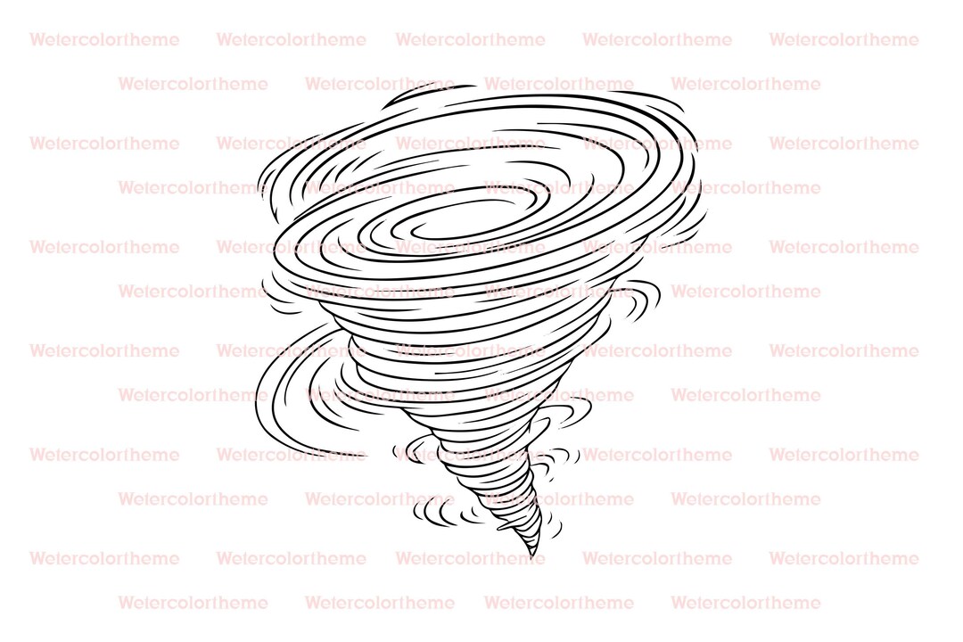 Tornado Svg,tornado Clipart,tornado Vector,tornado Line Art,tornado ...