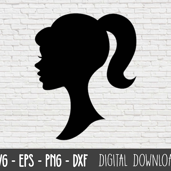 Barbie Head Svg - Etsy