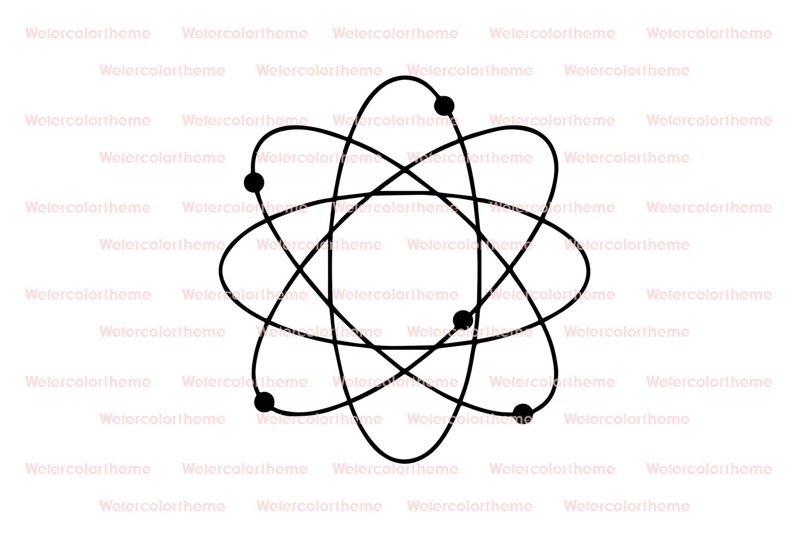 Atom Svg,atom Vector,atom Clipart Svg,atom Clipart,atom Svg Vector File ...