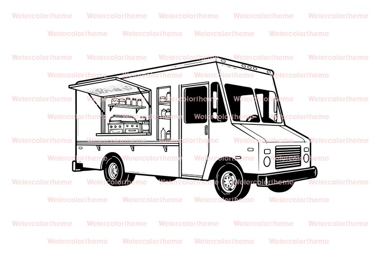 Food Truck Png,food Truck Svg,food Truck Eps,food Truck Dxf,food Truck ...