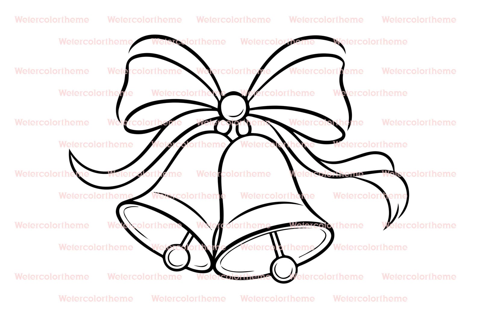 Wedding Bells Svg,wedding Bell Clipart,wedding Bell Outline,wedding ...