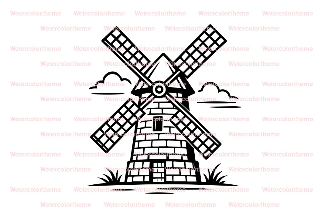 Windmill Svg,windmill Clipart,windmill Png,windmill Dxf,windmill ...