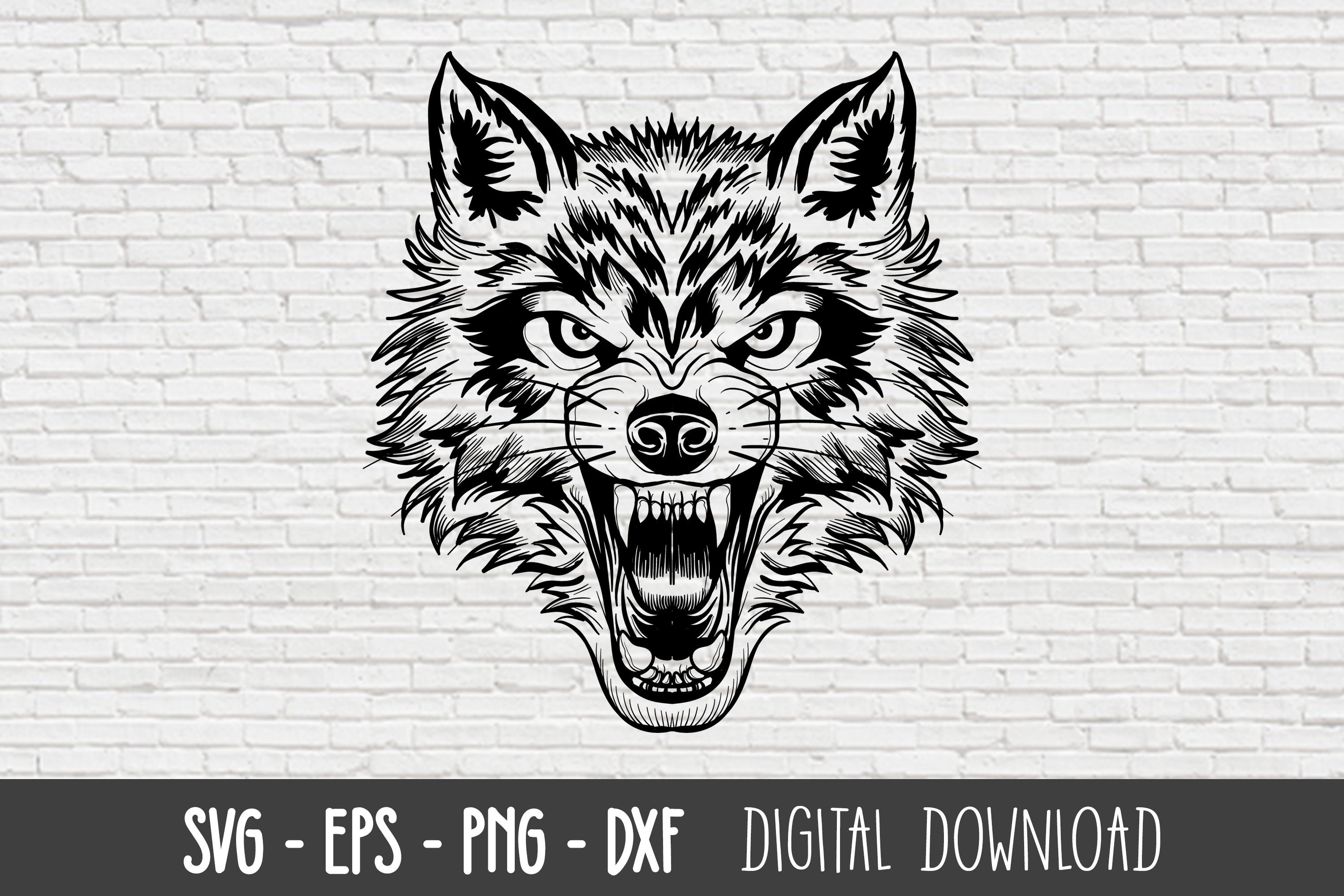 Wolf Svg,wolf Cut File,wolf Png,fancy Wolf Svg,wolf Vector,violent Wolf ...