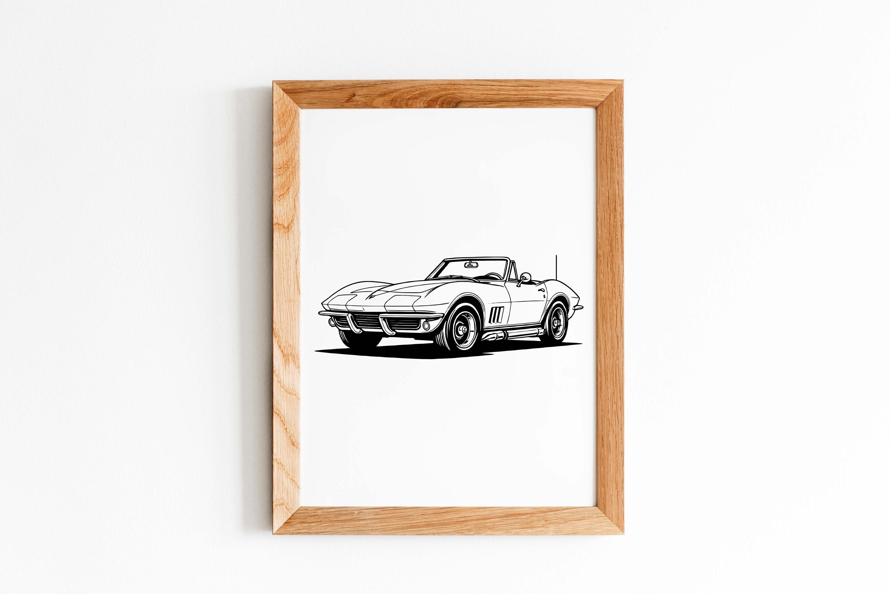 Corvette Convertible Svg,corvette Clipart,corvette Car Svg,corvette Svg ...
