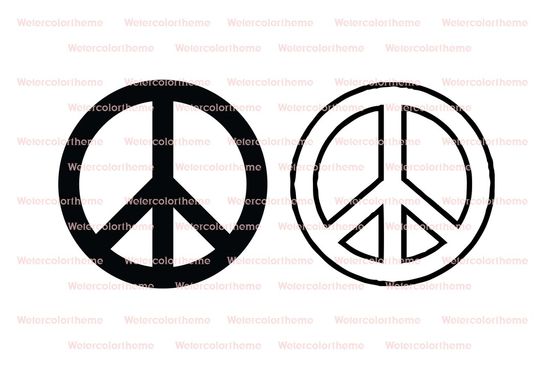 Peace Sign Svgpeace Symbol Svgpeace Sign Clipartpeace - Etsy