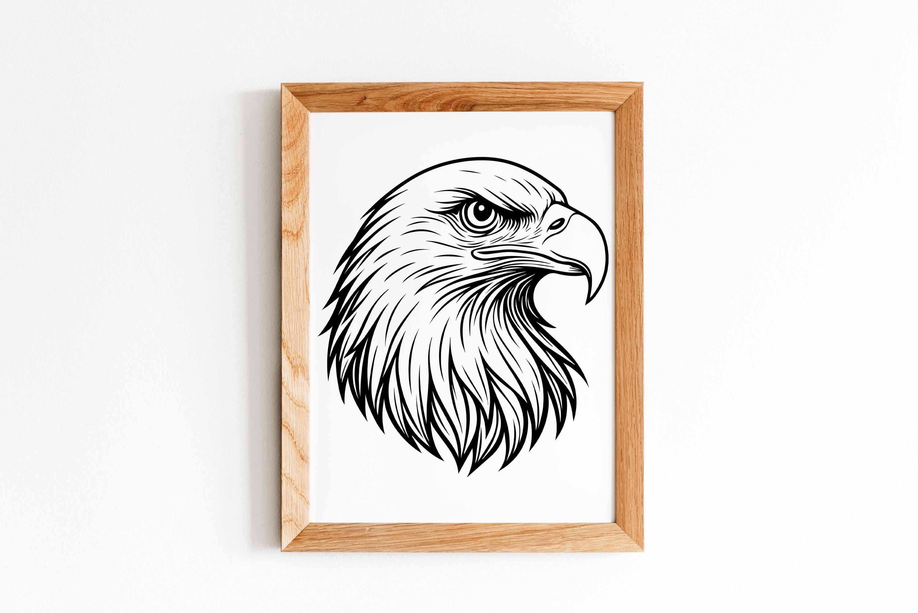 Eagle Head Svg,bald Eagle Head Svg,eagle Head Black and White,eagle ...