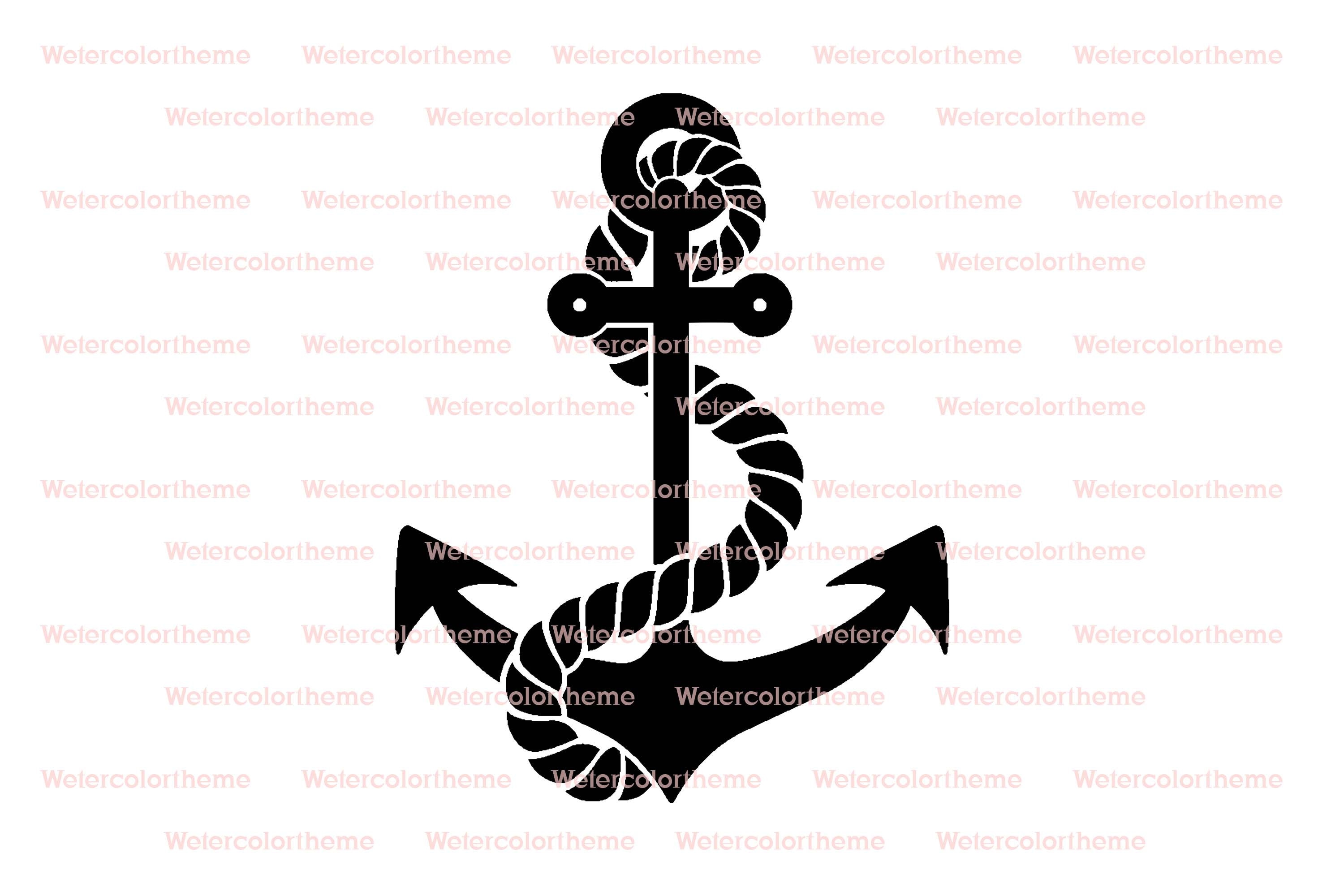 Ancla SVG, imágenes prediseñadas de ancla, archivo de corte de ancla ...