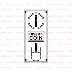 Coin Slot Svg,coin Slot Vector,insert Coin Svg,coin Machine Svg,coin ...