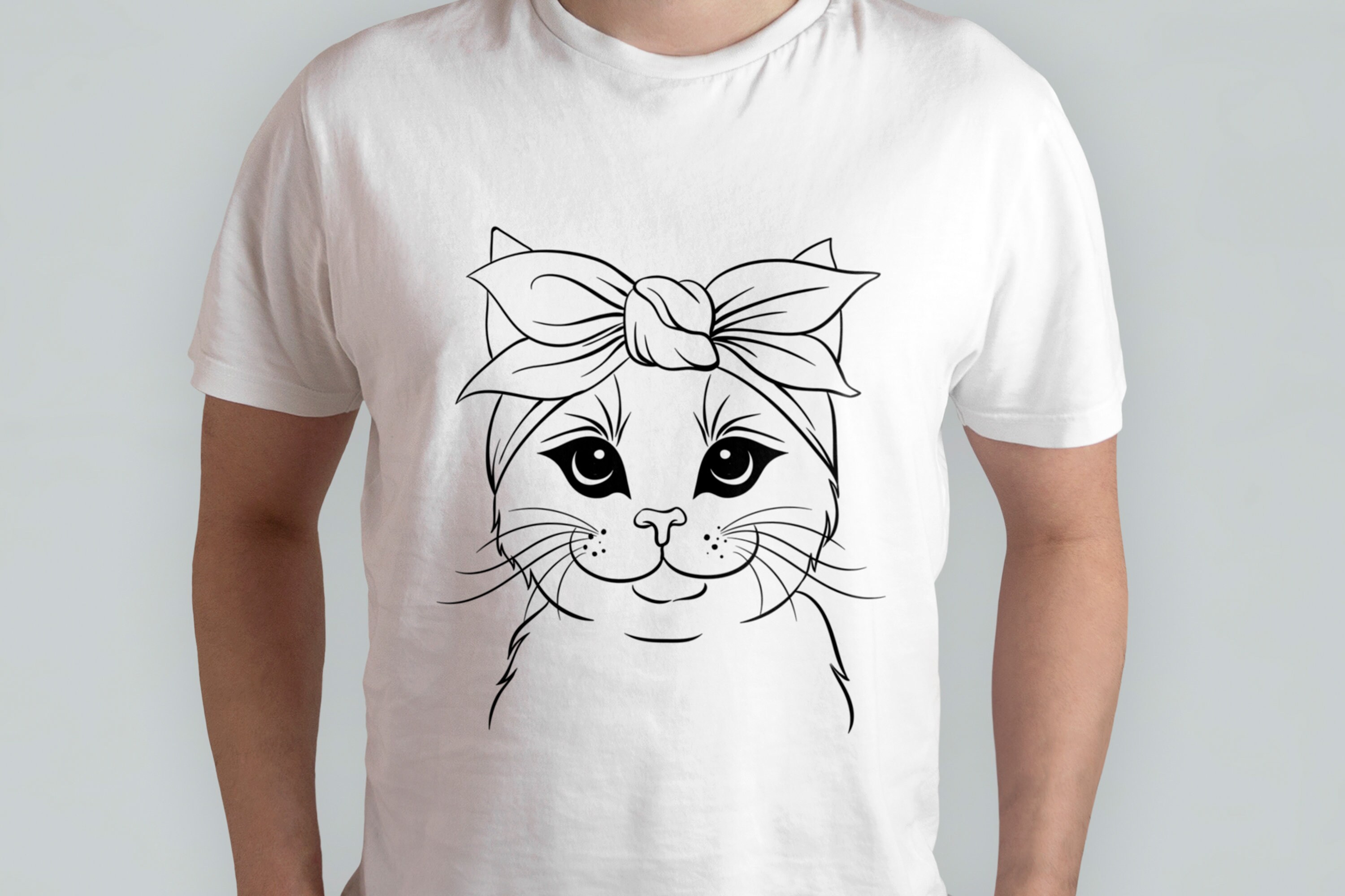 Cat Bandana Svgcat SVG Filecat Cut Filecat With - Etsy