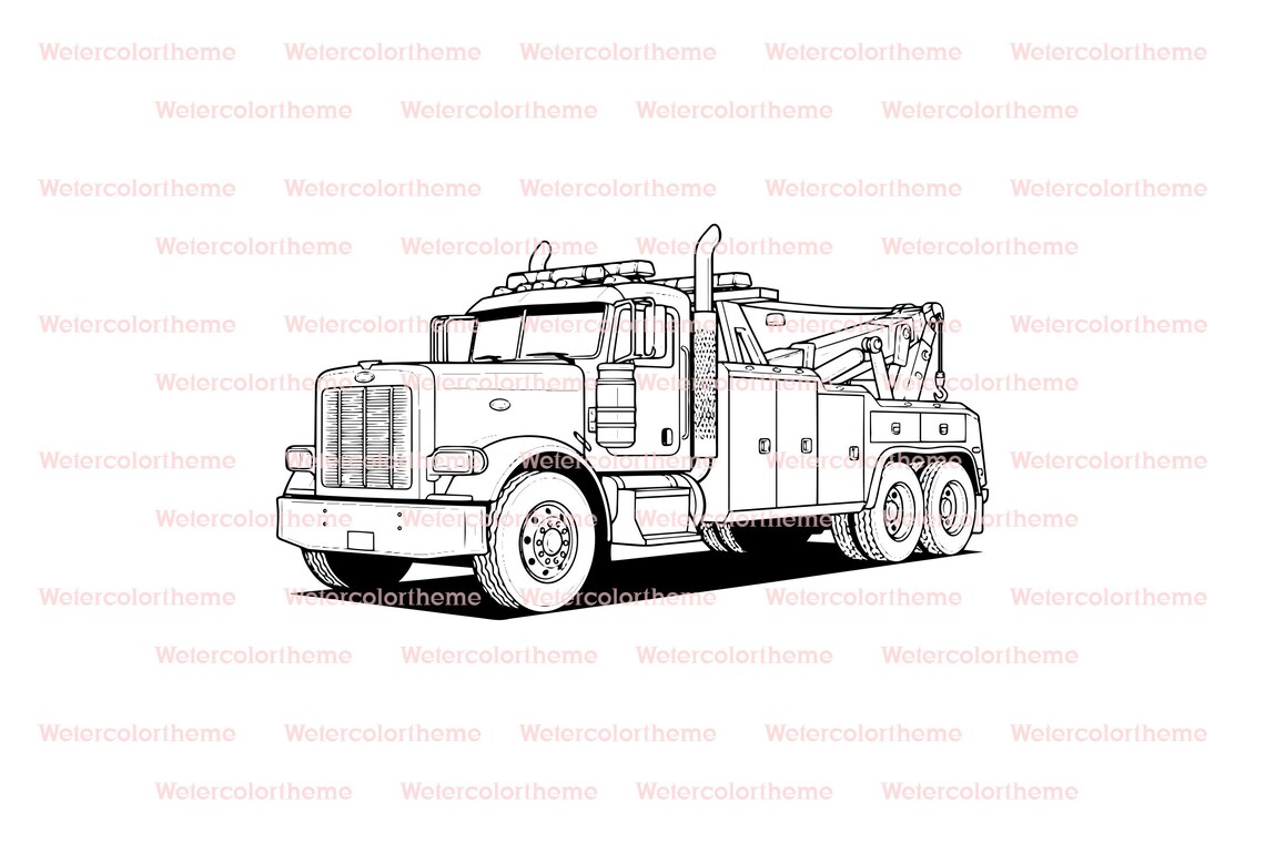 Wrecker Tow Truck Svg,wrecker Tow Truck Eps,wrecker Tow Truck Vector ...