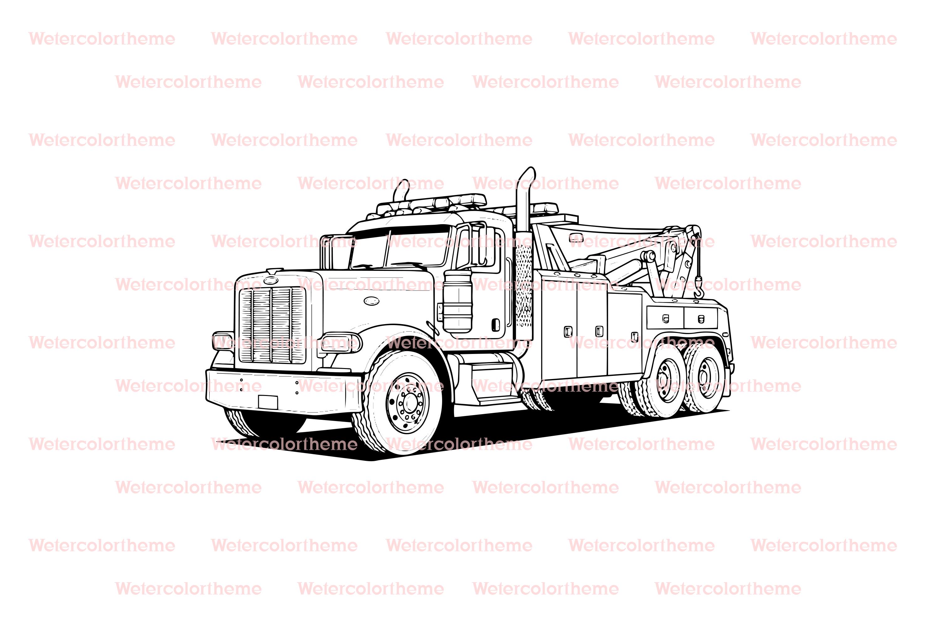 Wrecker Tow Truck Svg,wrecker Tow Truck Eps,wrecker Tow Truck Vector ...