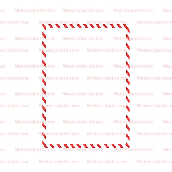 Candy Cane Border - Etsy