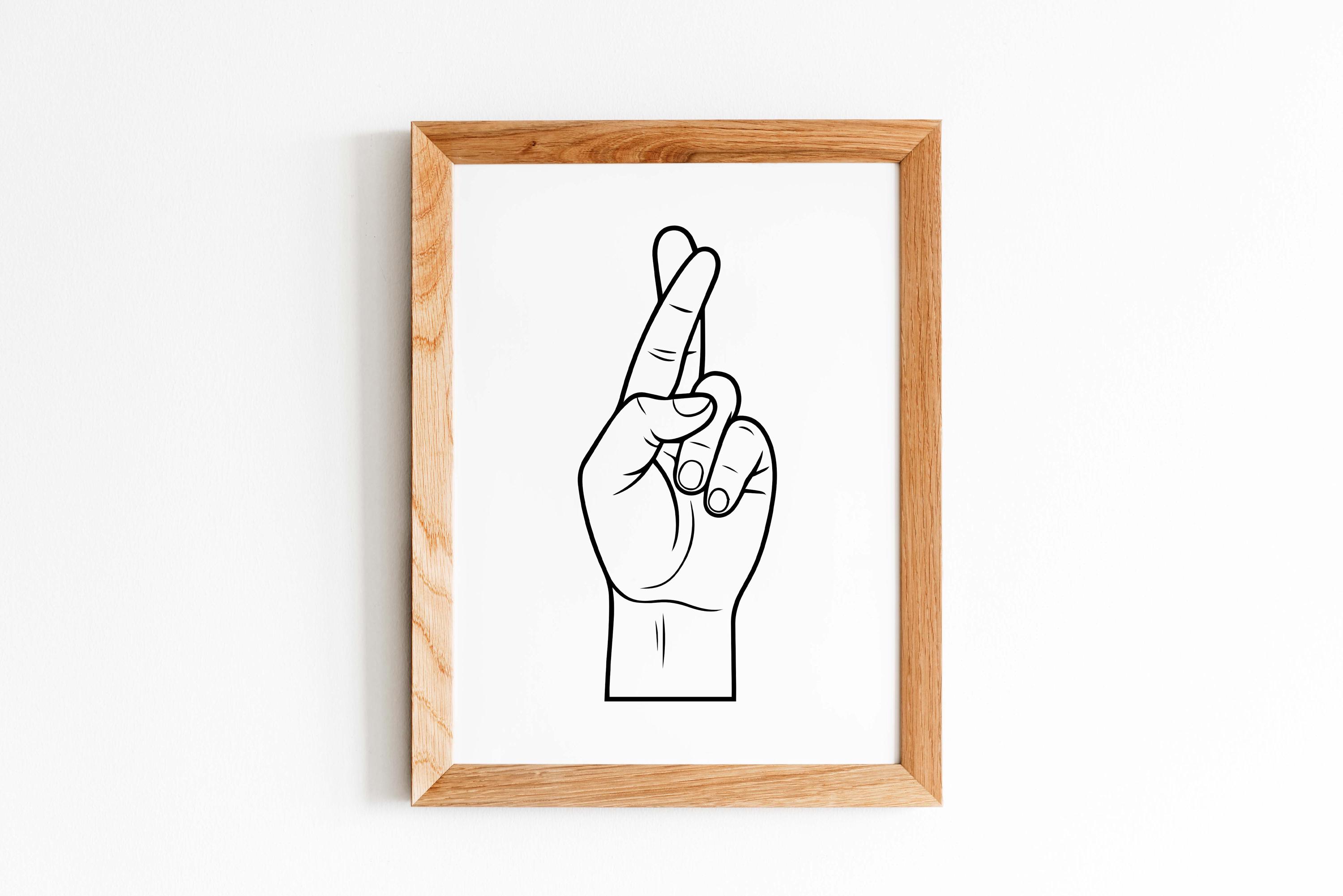 Fingers Crossed Svg,crossed Fingers Clipart,crossed Fingers Svg,finger ...