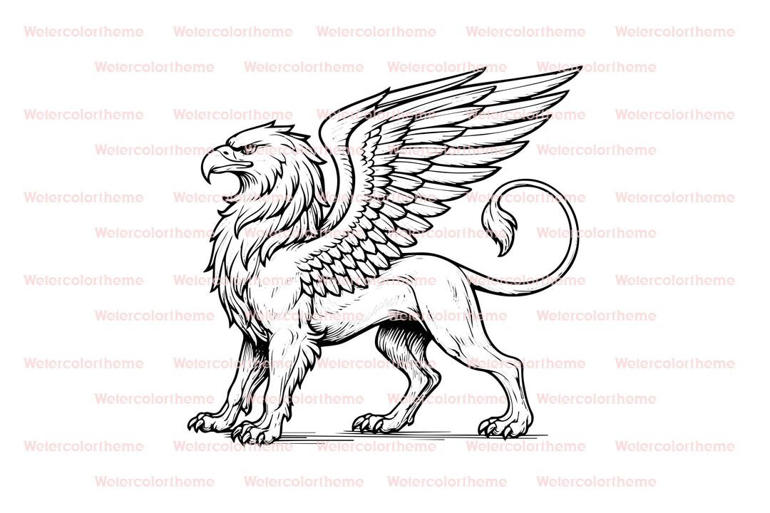 Griffin Png,griffin Vector File,gryphon Clipart,griffin Svg,griffin ...