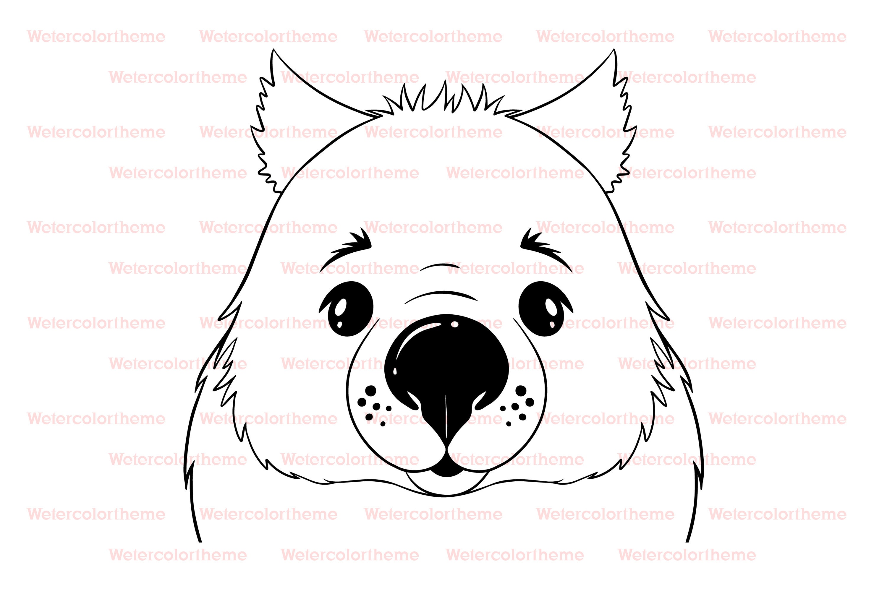 Wombat Svgwombat Cut Filewombat Vectorcute Wombat - Etsy Australia