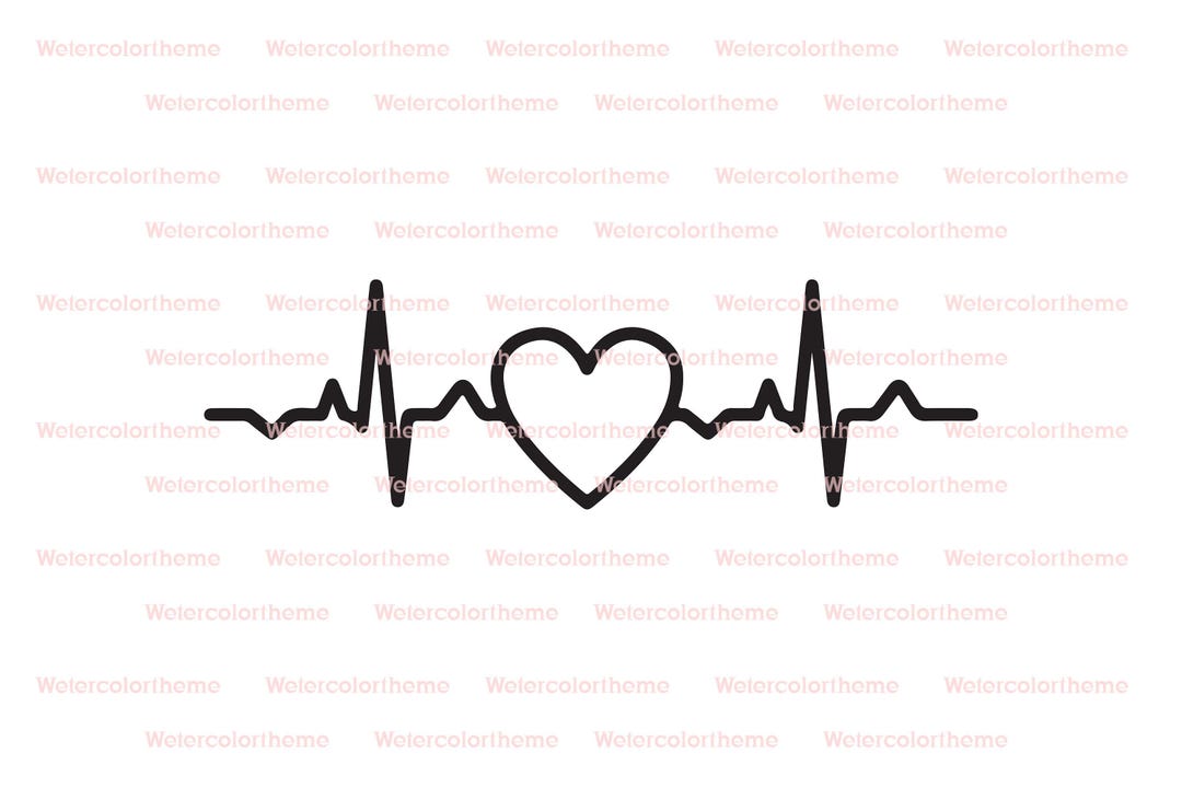 Heart Beat Svg,heart Beat Line Svg,heart Beat Clipart,heartbeat Svg ...