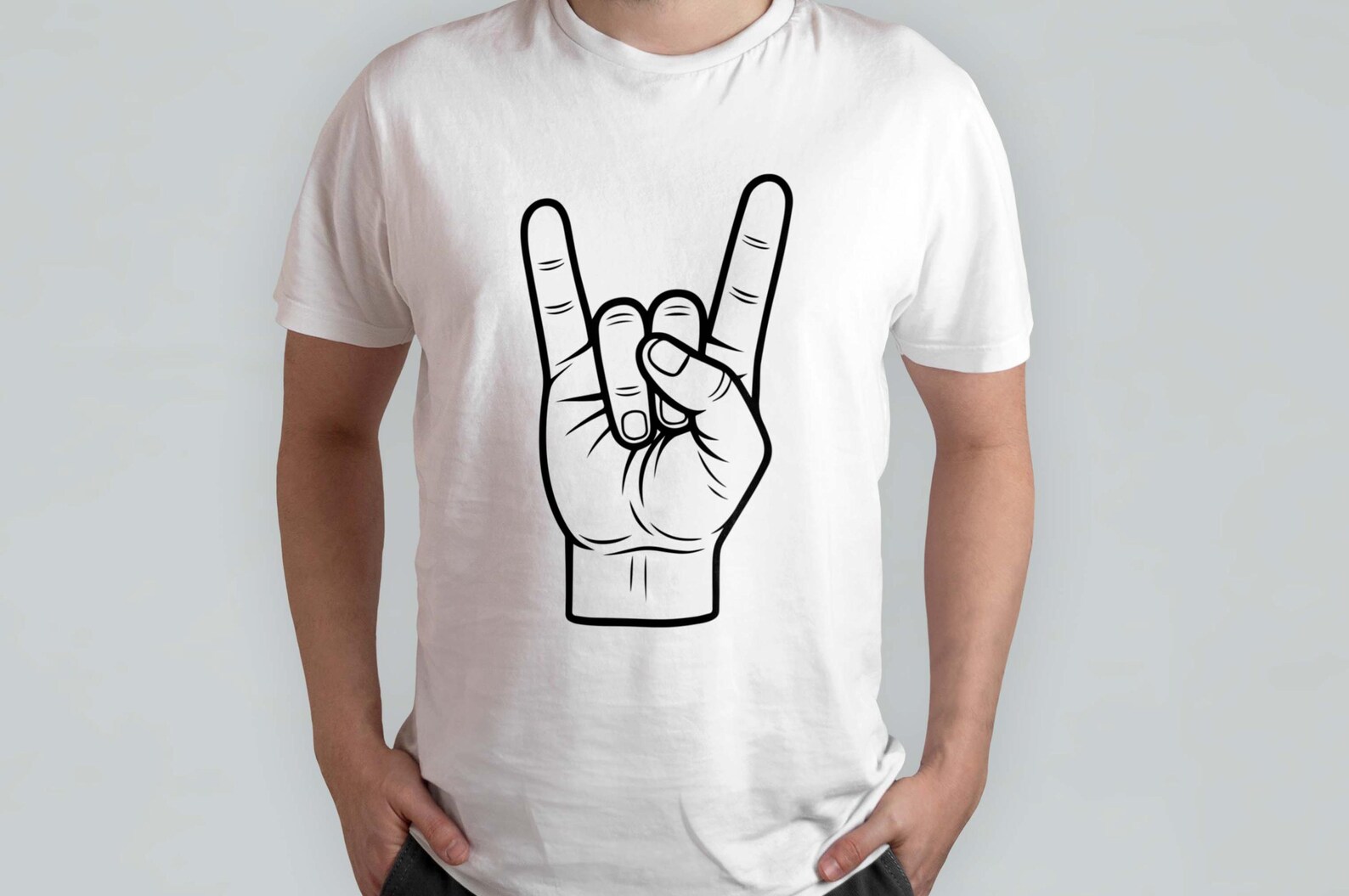 Rock on Hand Svg,rock Hand Vector,rock and Roll Hand Svg,rock Hand Sign ...