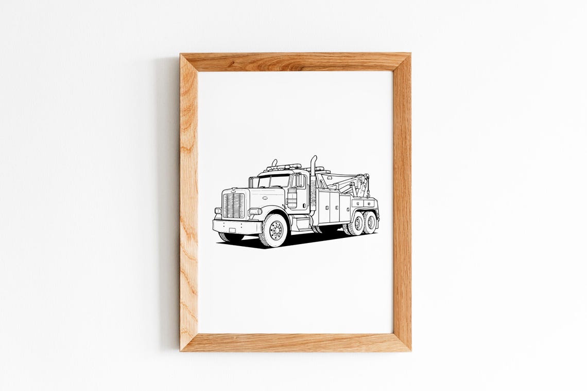 Wrecker Tow Truck Svg,wrecker Tow Truck Eps,wrecker Tow Truck Vector ...