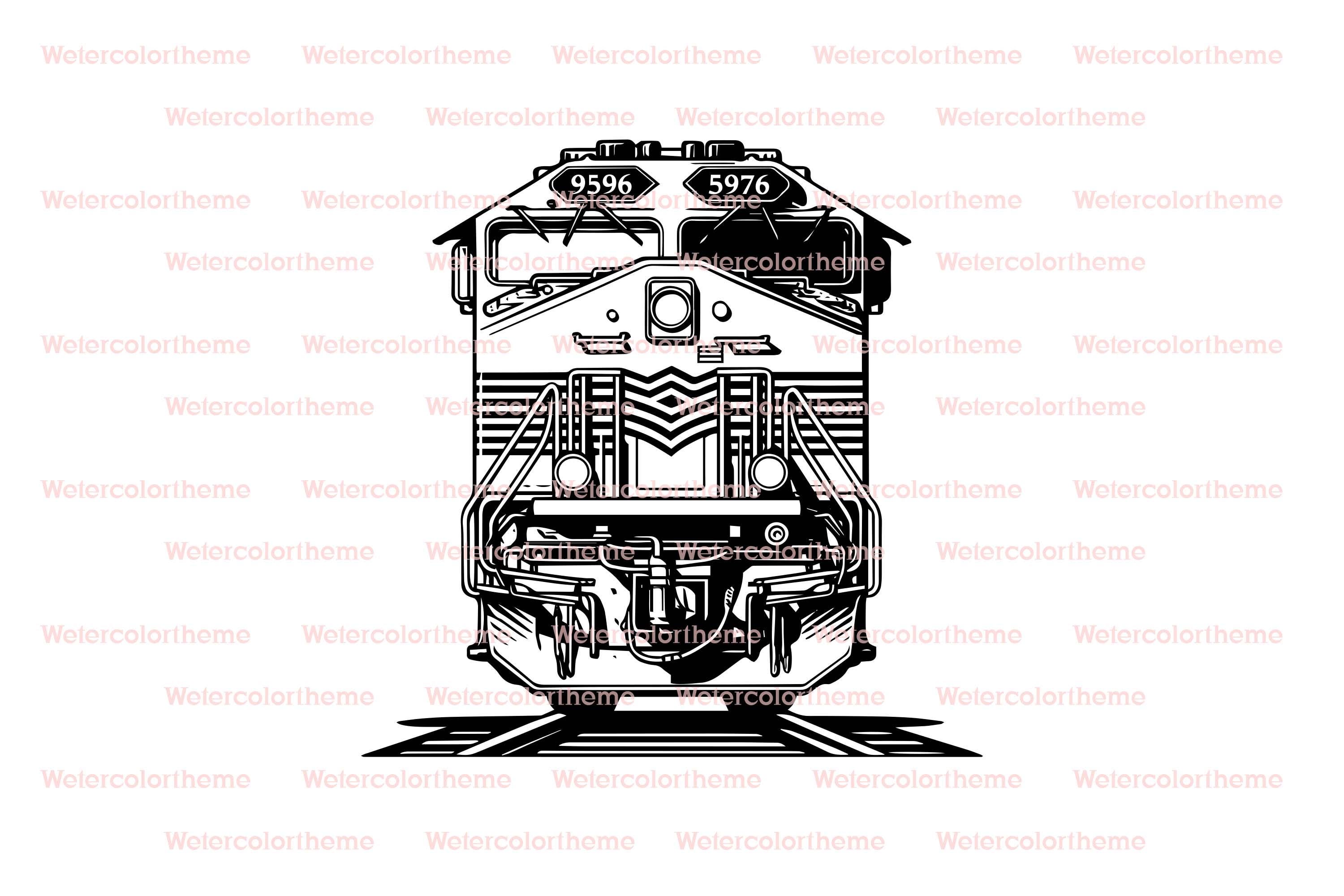 Freight Train Svg,locomotive Svg,diesel Locomotive Svg,freight ...