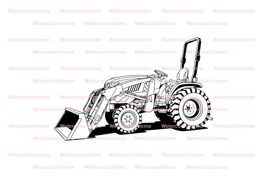 Tractor Loader Svg,tractor Loader Vector,tractor Loader Png,tractor ...
