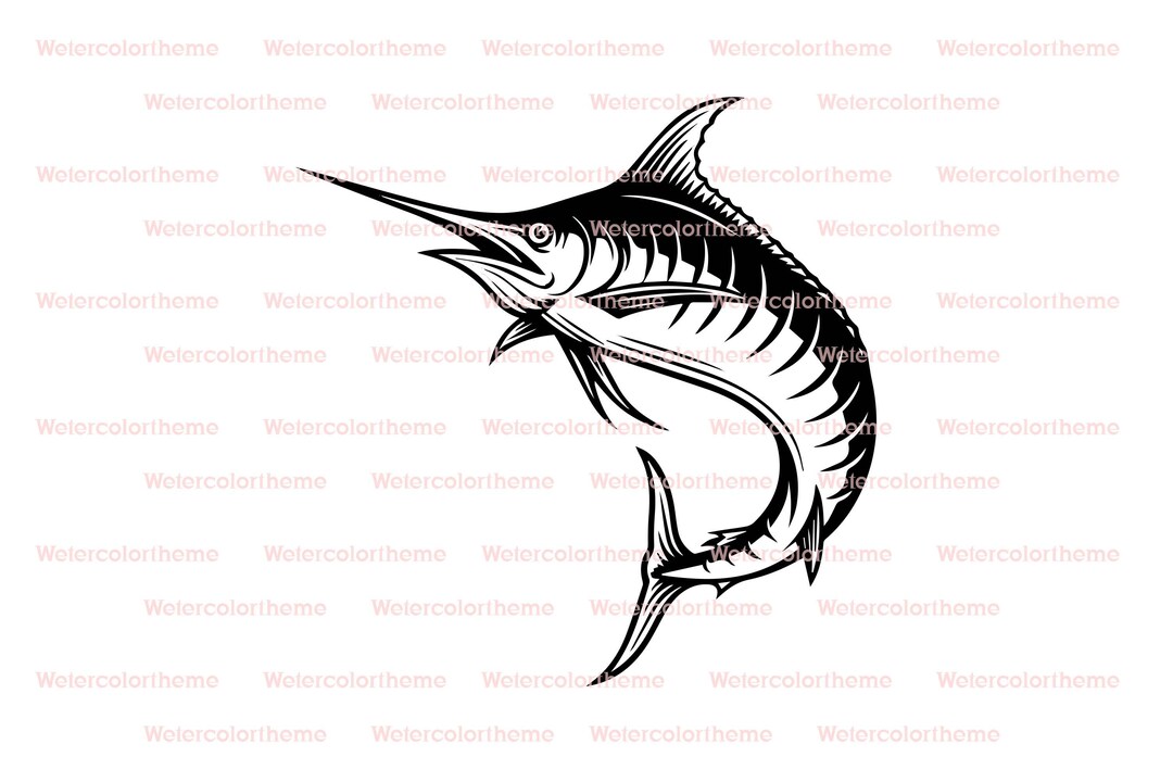 Marlin Svg,marlin Vector,marlin Cut File,marlin Clipart,marlin Dxf ...