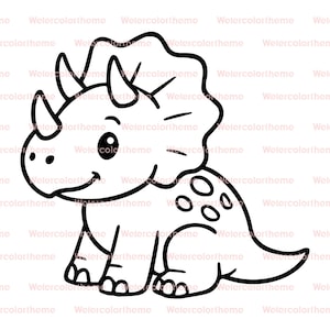 Cute Dinosaur Svg,dinosaur Line Art,dinosaur Clipart,dinosaur Outline ...