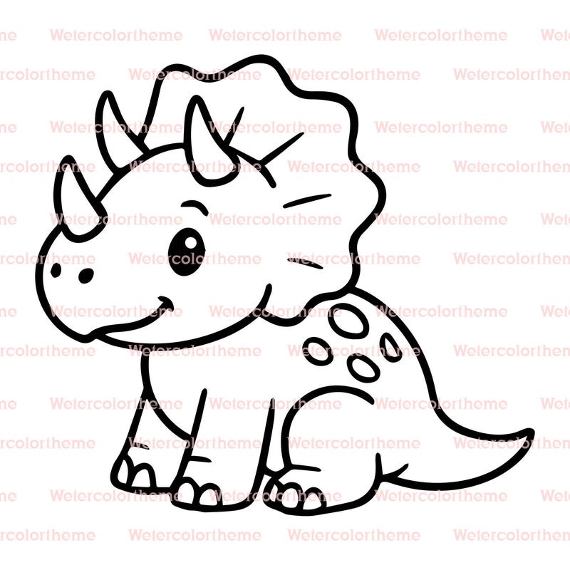Dino Drawing Easy - Etsy UK