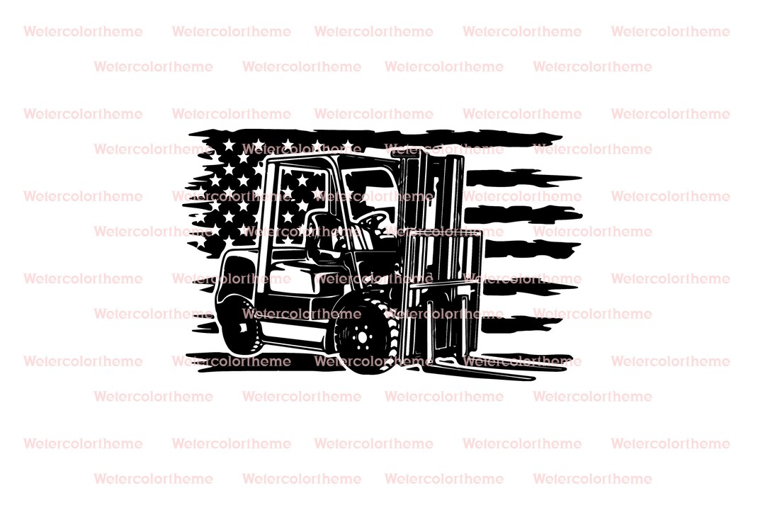Warehouse Truck Svg,machine Operator Svg,us Forklift Svg,efficient ...