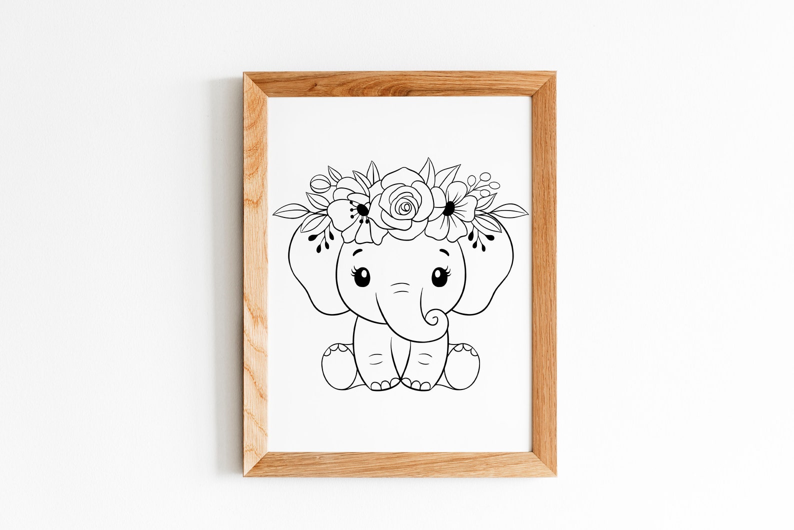 Baby Elephant Svg,elephant With Flower Svg,cute Elephant Svg,elephant ...