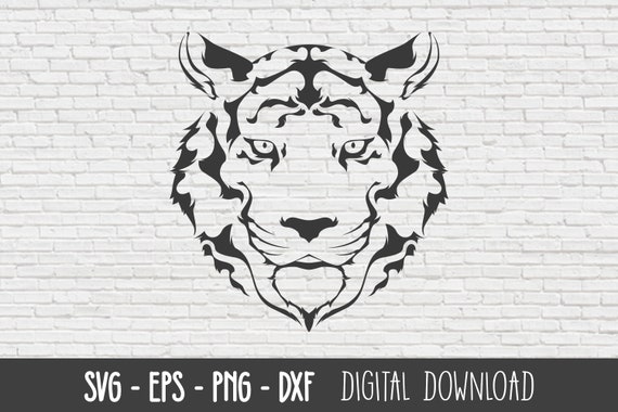 Tiger Svg Filetiger Face Svgtiger Cut Fileanimal Face - Etsy