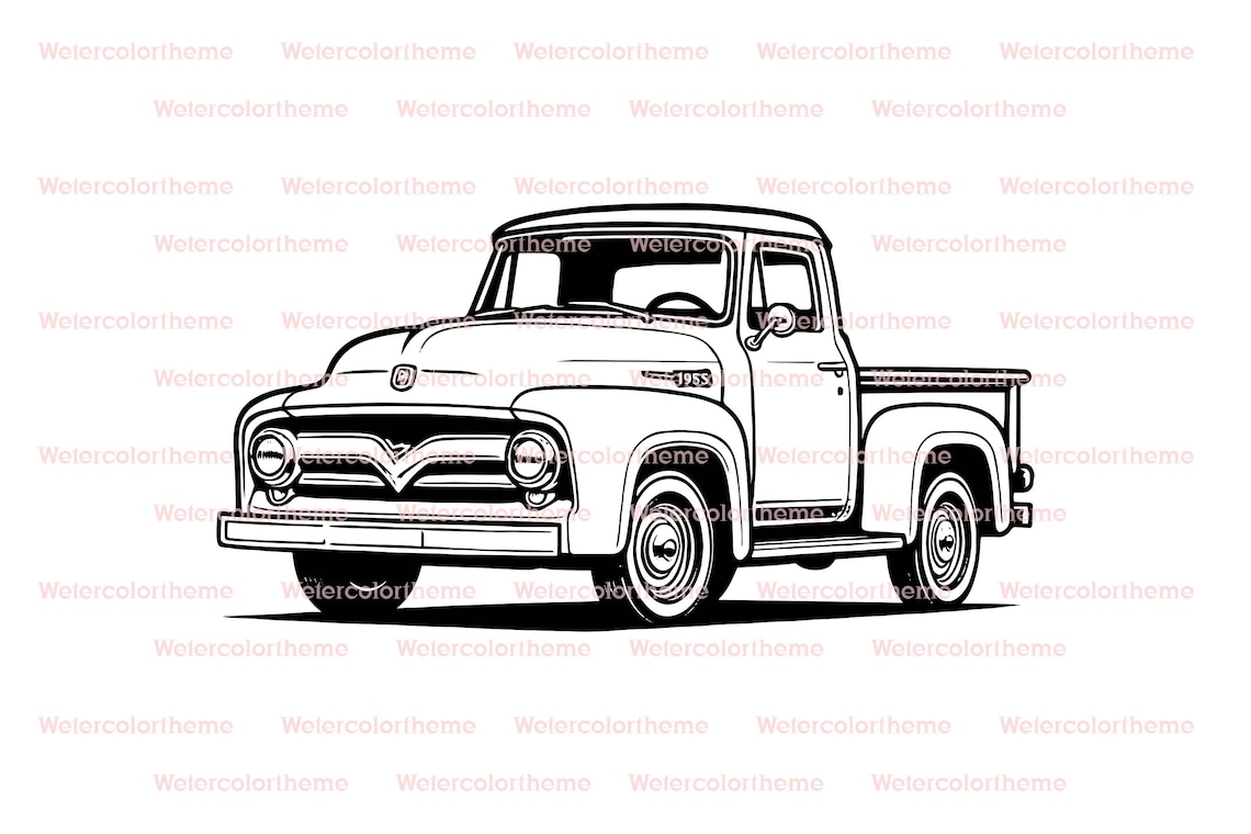 Ford F100 Svg,f100 Vector Svg,955 Ford F100 Svg,f100 Svg Cut File - Etsy