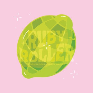 Lime Disco Ball Art Print A5 A4 A3 60s 70s Y2K Fruit Poster Retro Room ...