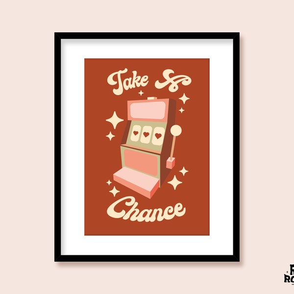 Slot Machine Poster - Etsy